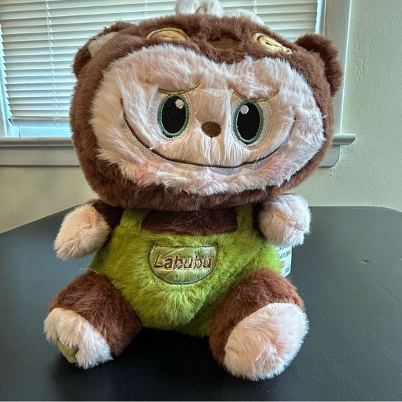 Labubu and Sonny Angels | Toys | Labubu Brown And Green Large Plush Toy ...